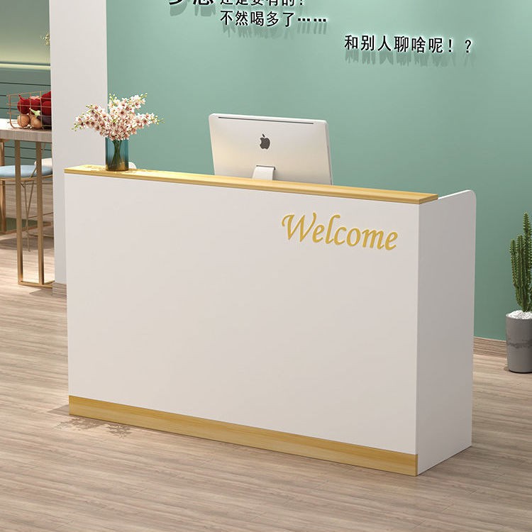 Cashier counter shop Small reception desk Internet celebrity bar ...