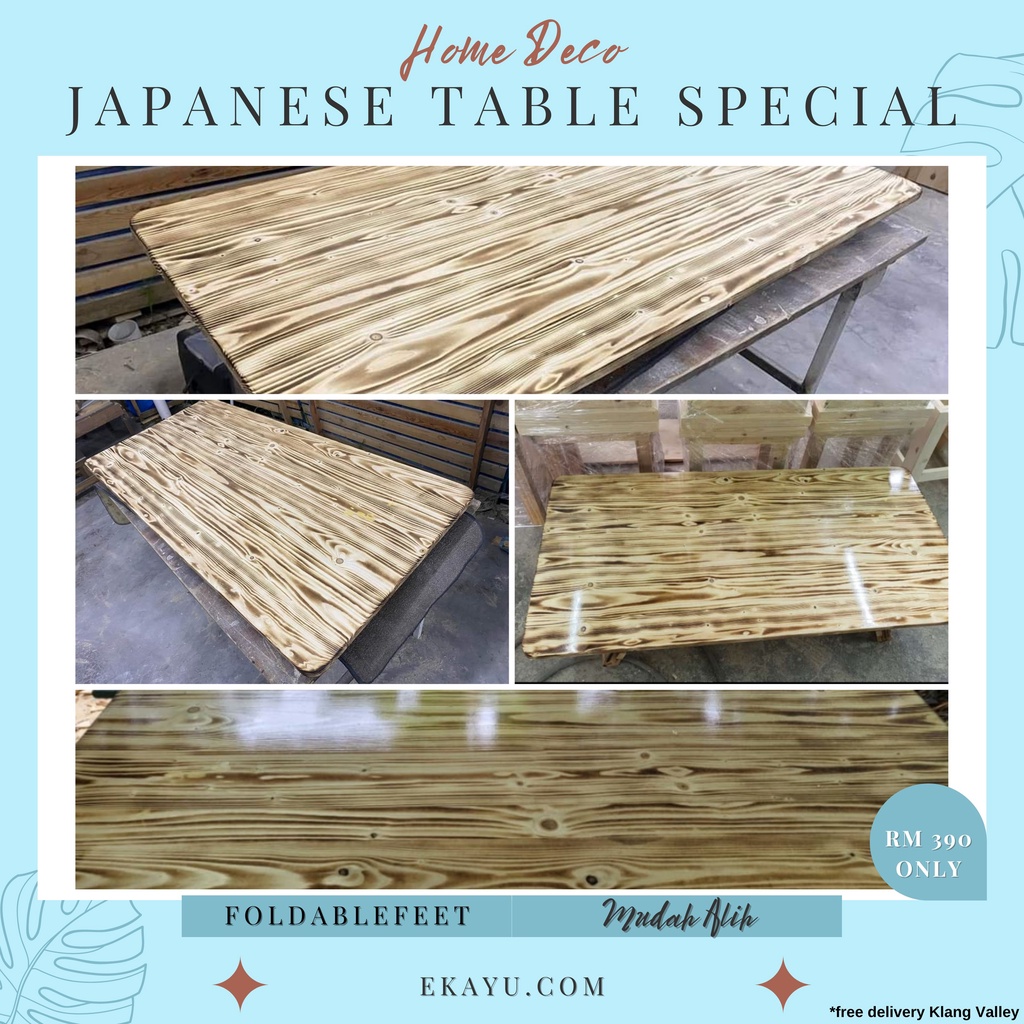 HOME DECO JAPANESE TABLE SPECIAL MEJA LIPAT MEJA STUDY | Shopee Malaysia