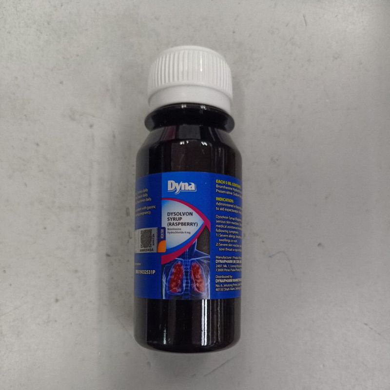 Dysolvon Tablet 8mg |1 box |Expiry 2026 mucoxin BROMHEXINE kahak ...