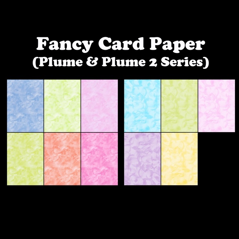 A4 Plume Card / Pattern Color Fancy Card Paper / Kertas Folio Binding ...