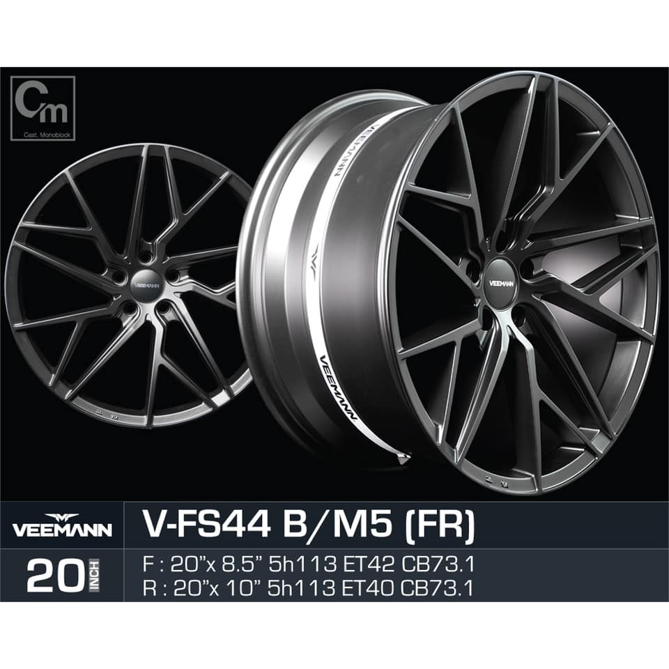 VEEMANN 20 inch 8.5JJ/10JJ 5X113 ET40/42 ORI CAR SPORT RIMS WHEELS ...