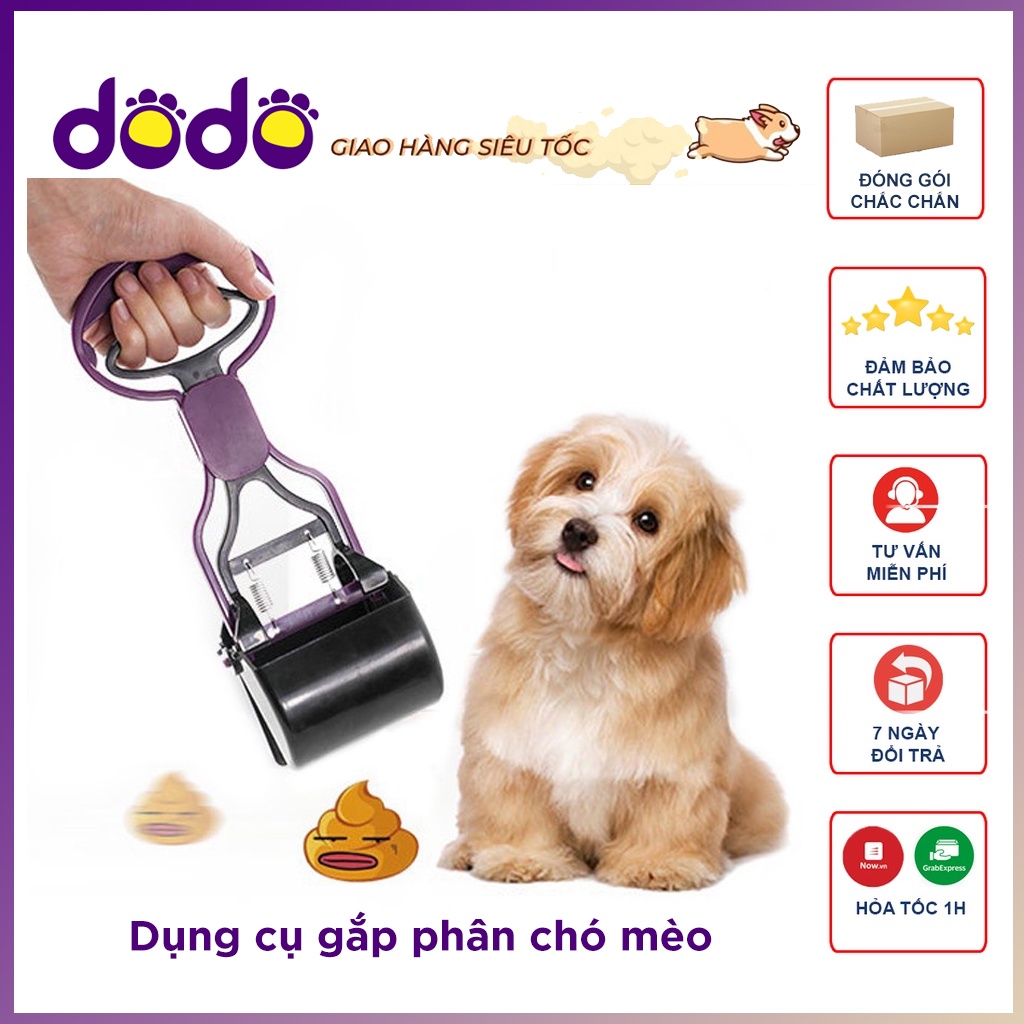 Short-handled poop scooper 26x9cm - Automatic poop picker for dogs and ...