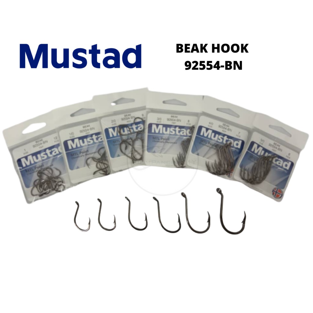 (JOM PANCING) MUSTAD Fishing Beak Hook (92554) | Shopee Malaysia