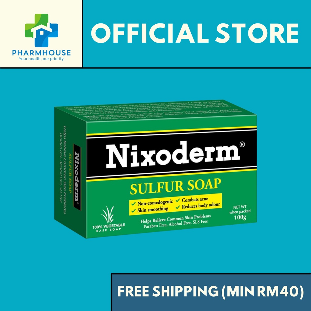 Nixoderm Sulfur Soap 100g (Anti-Bacterial) | Shopee Malaysia