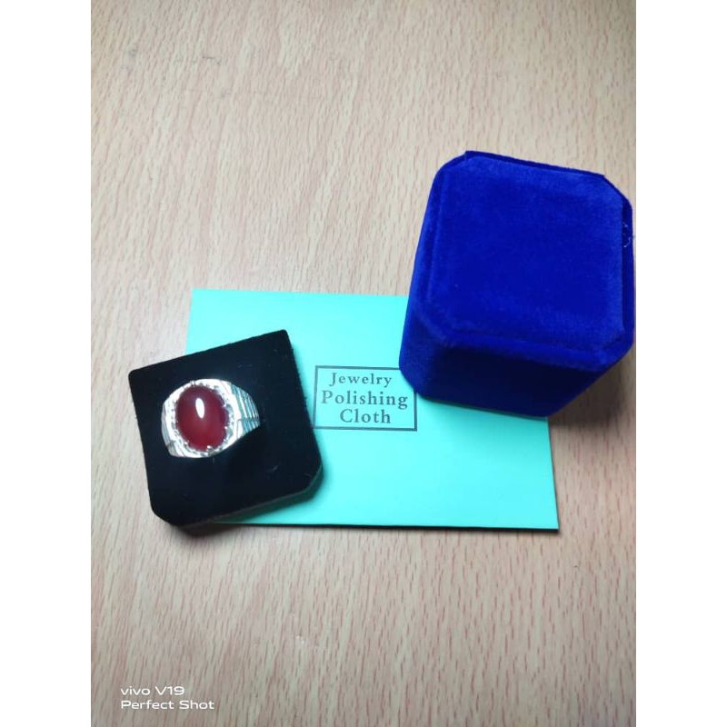 Akik yaman(ring perak) | Shopee Malaysia