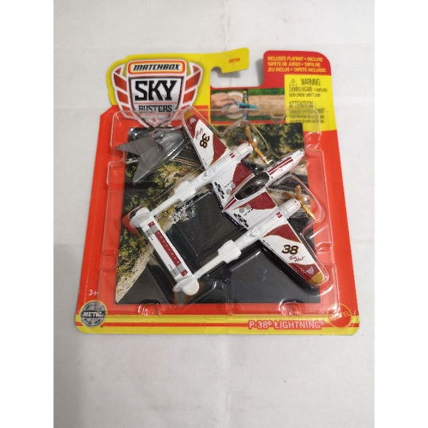 Matchbox Sky Busters Lockheed Martin P-38 Lightning - Card Not Mint ...