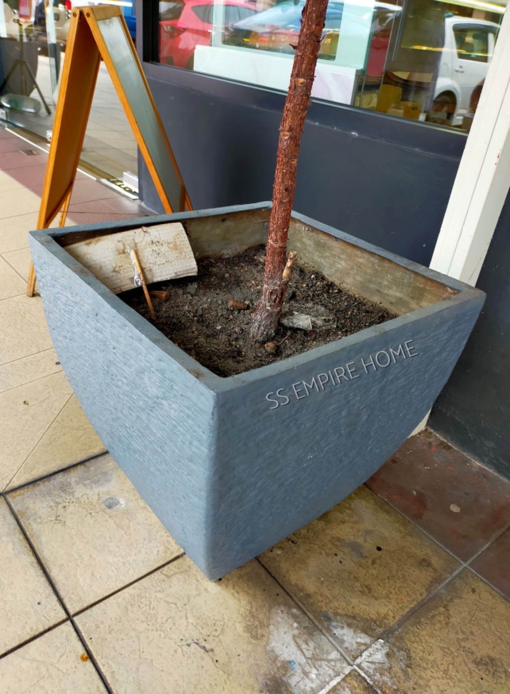 REX FP01 Black Fiberglass Flower Pot Pasu Bunga Garden Taman Plant ...