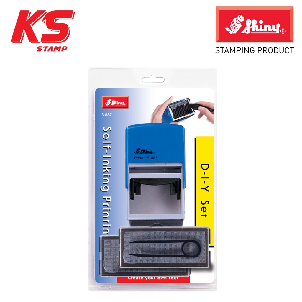Shiny S-887 Self Inking Printing Kit D.I.Y Set (30 x 50mm) | Shopee ...