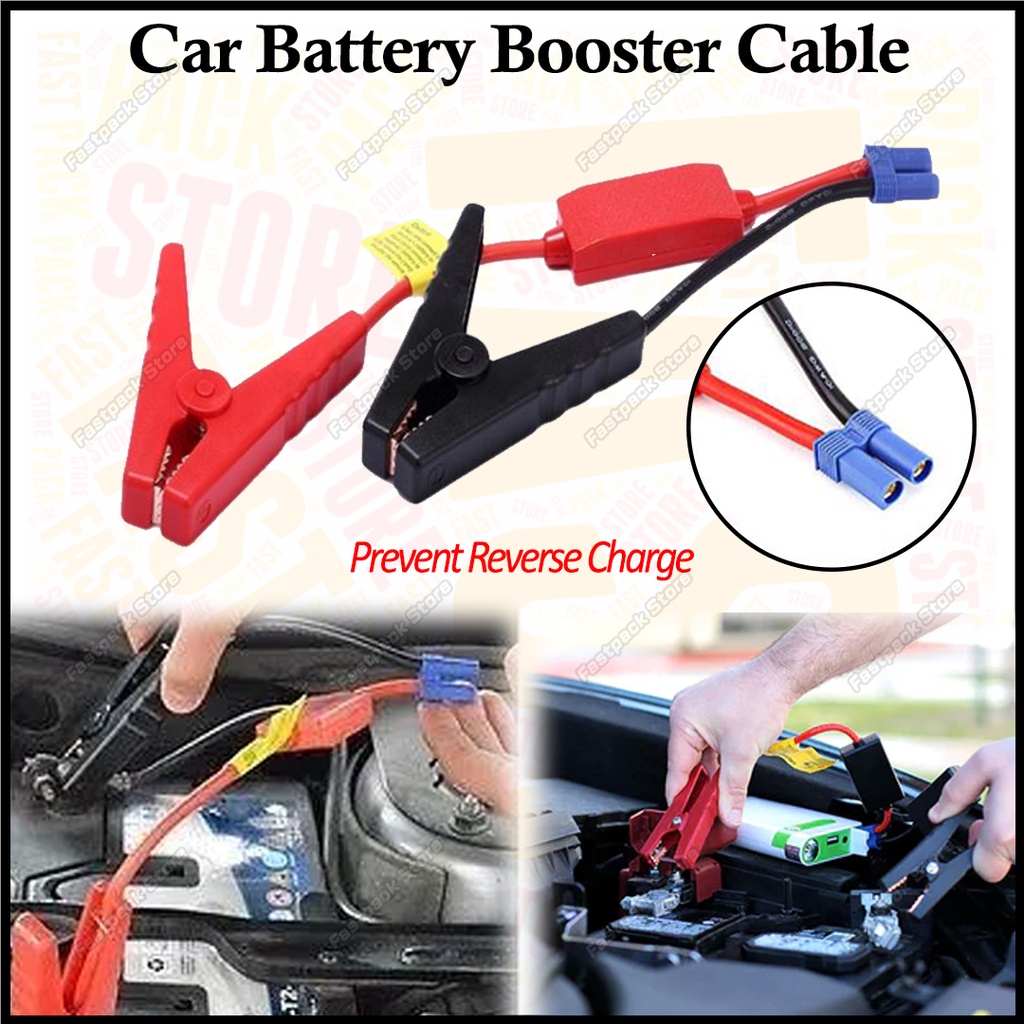 Car Battery Booster Cable Connection Jumper Jump Start Prevent Reverse ...