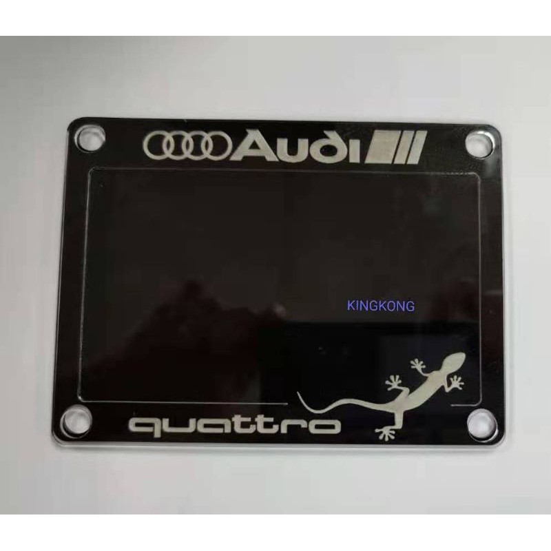 ACRYLIC ROAD TAX STICKER HOLDER 4 SUCTION - AUDI QUOTTRO SPORT | Shopee ...