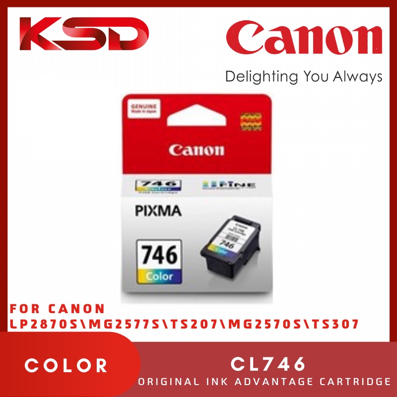 Canon CL-746s/ CL-746 CL746 CL-746s Original Ink Color Cartridge ...