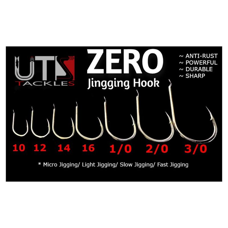 UTS ZERO JIGGING HOOK 50PCS | Shopee Malaysia