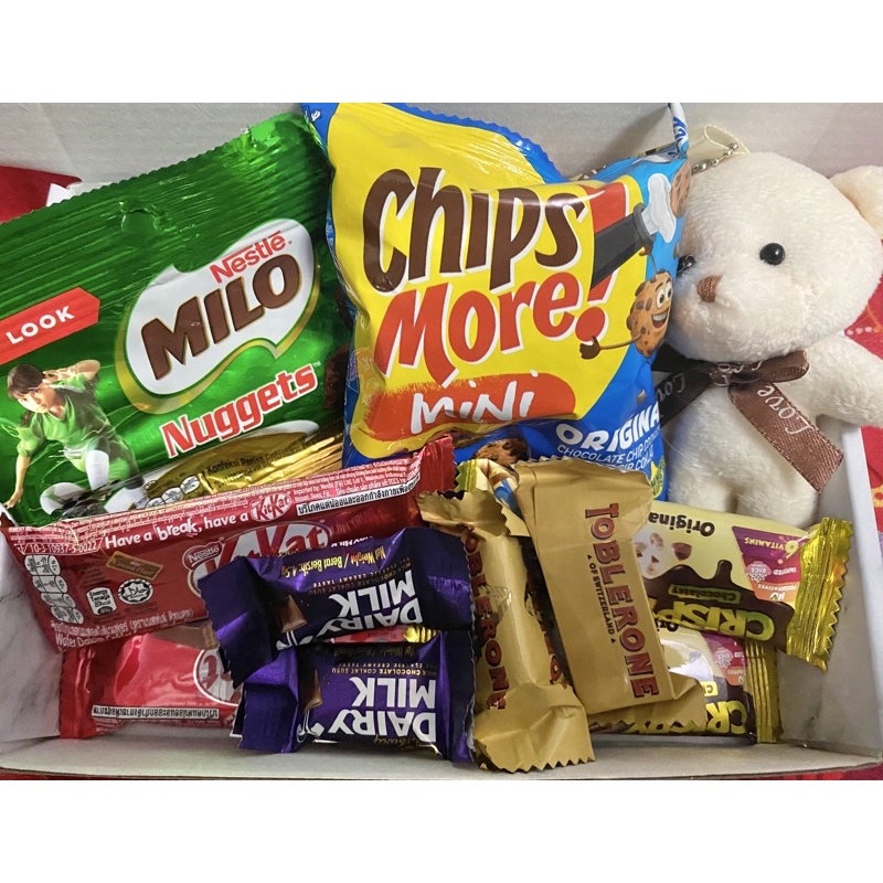 Surprise gift box chocolate bear birthday gift hadiah bajet kekasih ...