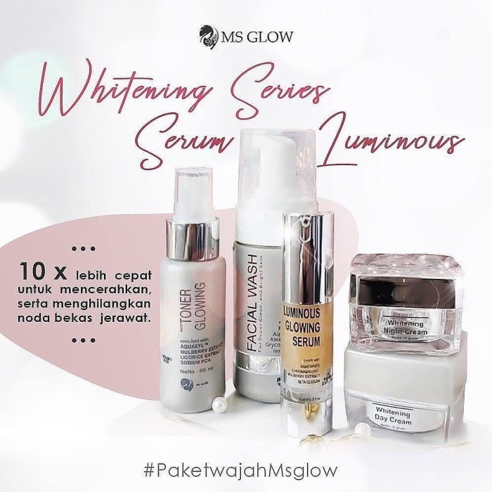 Ms Glow Whitening and Luminous Serum Package Ms Glow Whitening Series ...