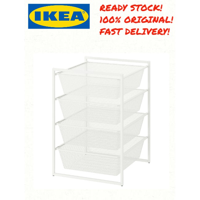 🔥READY STOCK🔥 IKEA JONAXEL Frame with mesh baskets 50x51x70 cm | Shopee ...