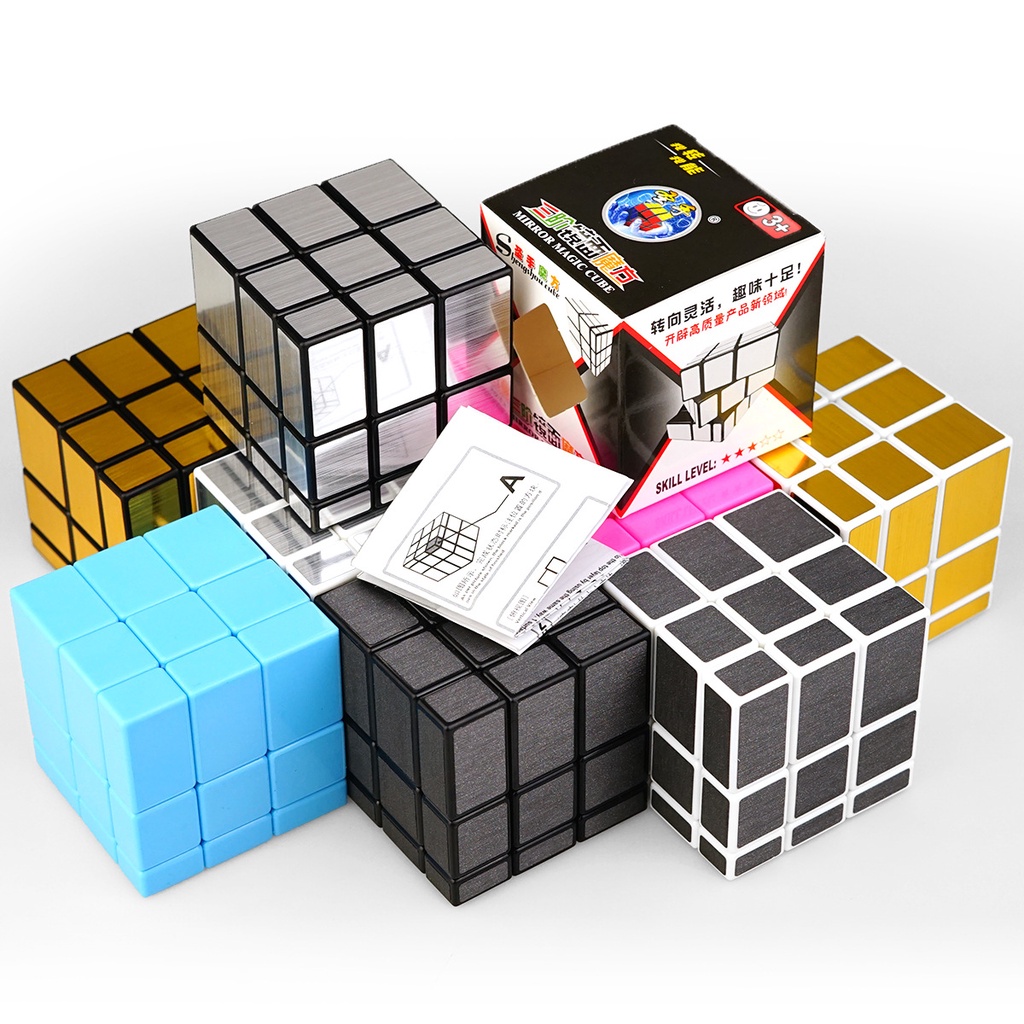 [Shengshou Mirror Cube] 3x3x3 Speed Cube 3x3 Mirror Blocks Cube ...