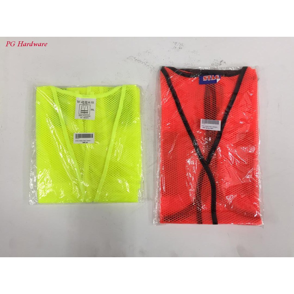 STAG Safety Vest ( Green / Orange ) | Shopee Malaysia
