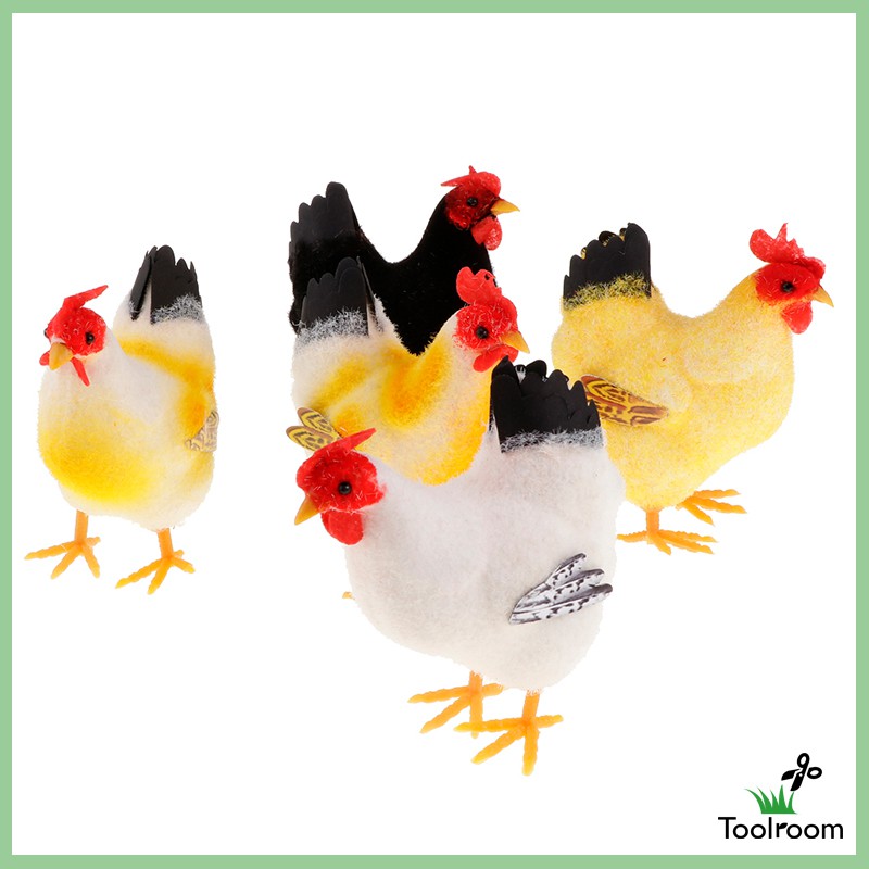 Artificial Realistic Chicken Figure Outdoor Garden Home Decor | Shopee ...