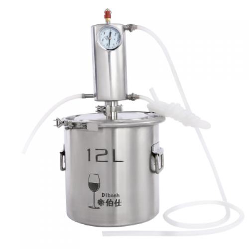 DIBOSH STAINLESS STEEL ALCOHOL DISTILLER WINE BREWING DEVICE (SILVER ...