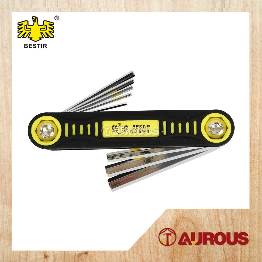 BESTIR 8PCS FOLDABLE HEXAGON ALLEN KEY SET / KUNCI ALLEN HEXAGONAL ...