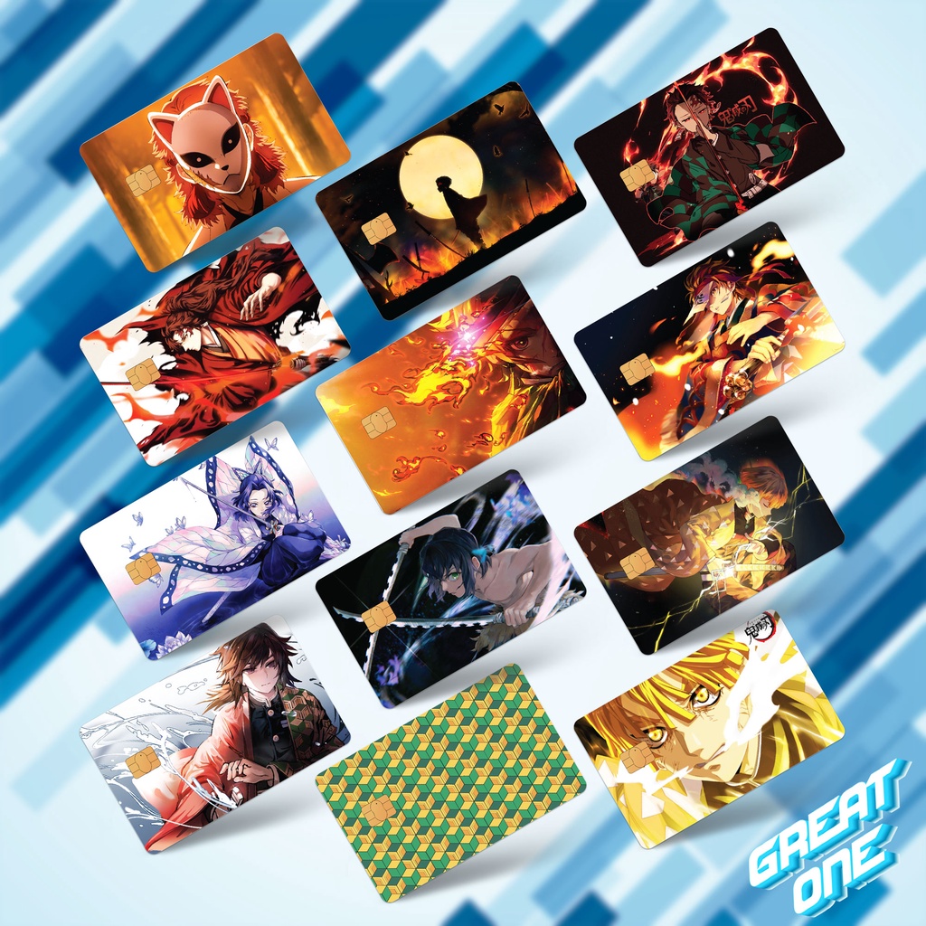 Demon Slayer ATM Bank Sticker Card Cover Access Touch n Go Skin Bank ...