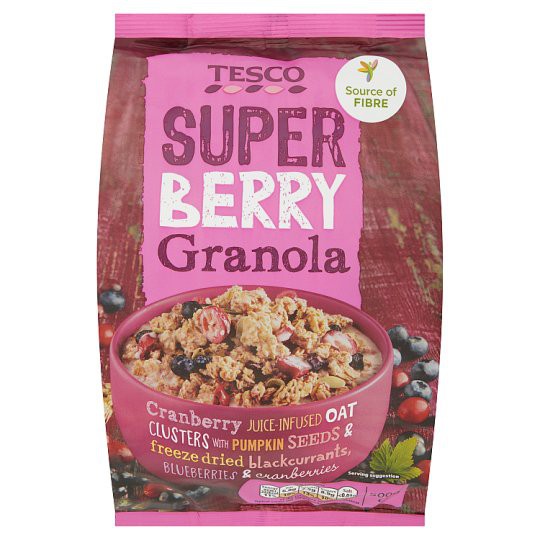 Tesco Super Berry Granola 500g | Shopee Malaysia