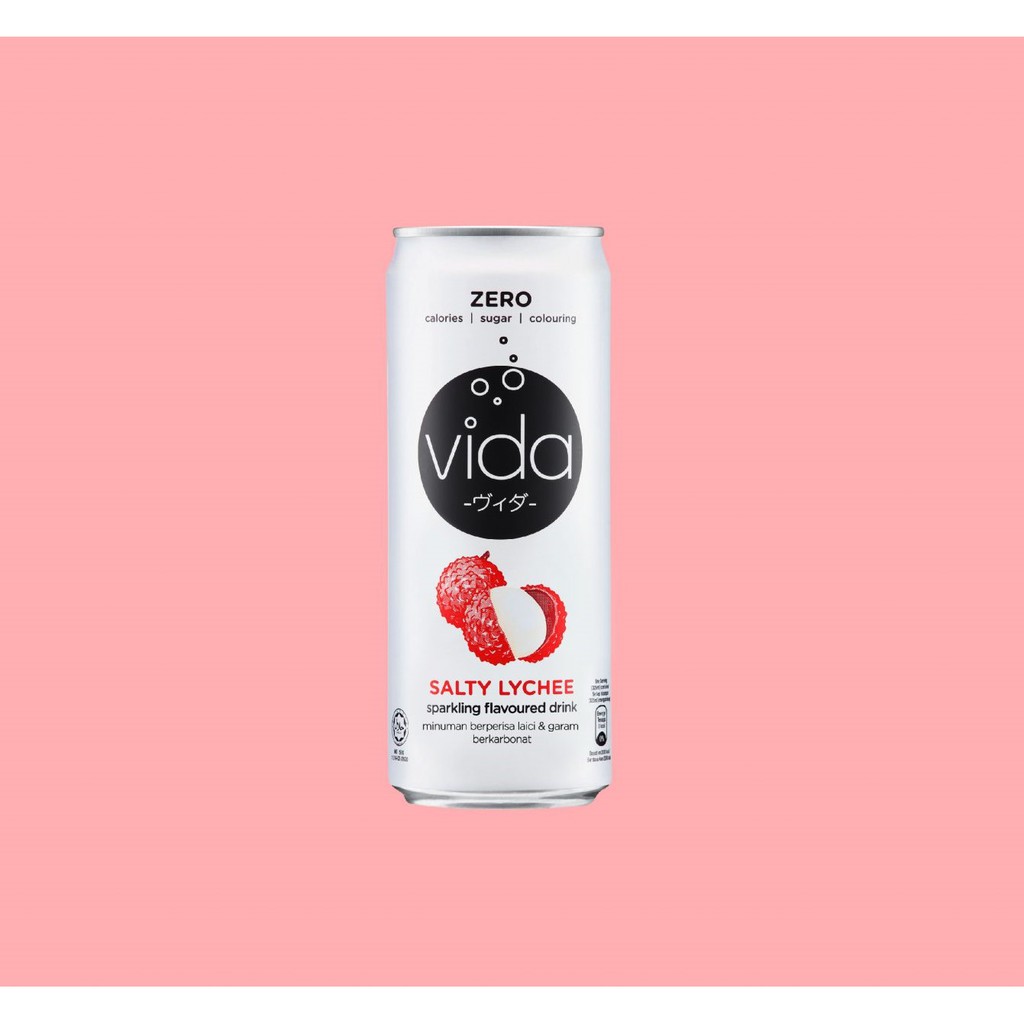 VIDA SALTY LYCHEE SPARKLING DRINK 325ml (Allonge Marketing) | Shopee ...