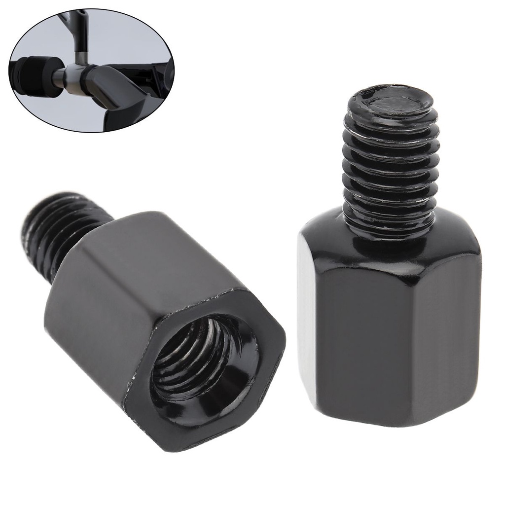 8mm to 8mm Motorcycle Rearview Mirror Screw Thread Adapter Conversion ...