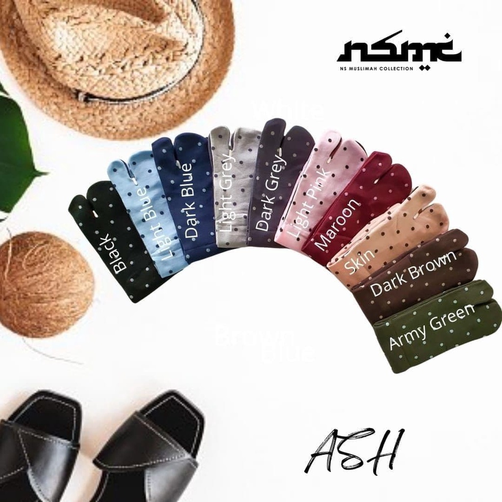 ASH SOCKS (POLKADOT TAPAK HITAM) | Shopee Malaysia