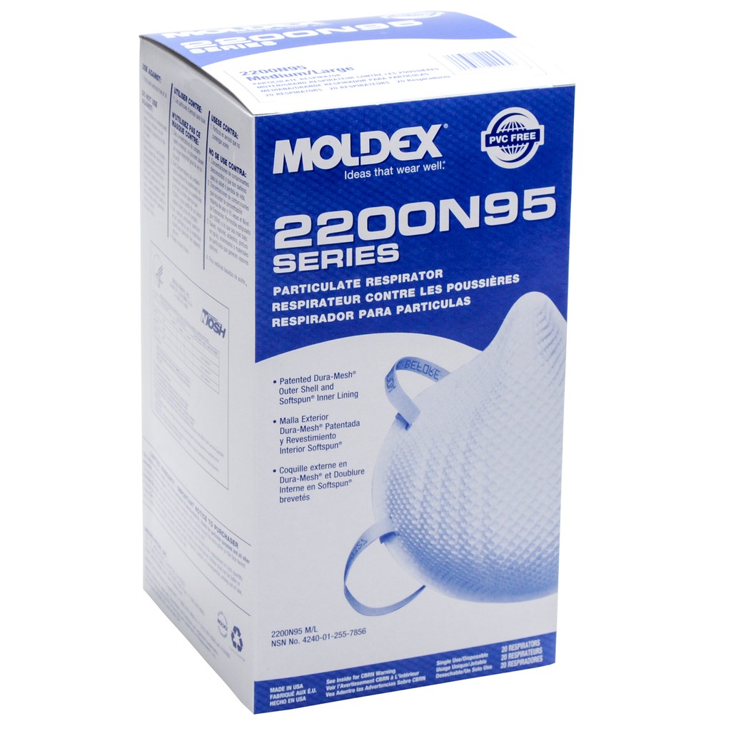 MOLDEX 2200 N95 SERIES PARTICULATE RESPIRATOR (FACE MASK) 20S [READY ...