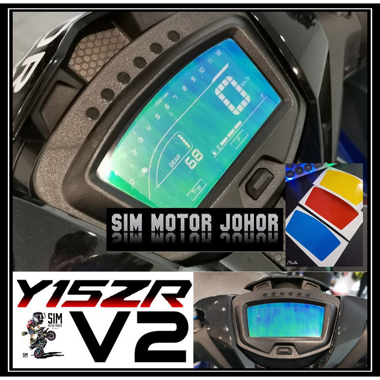 YAMAHA Y15ZR V2 TINTED STICKER METER / SMOKE / BLACK / YELLOW / YELLOW ...