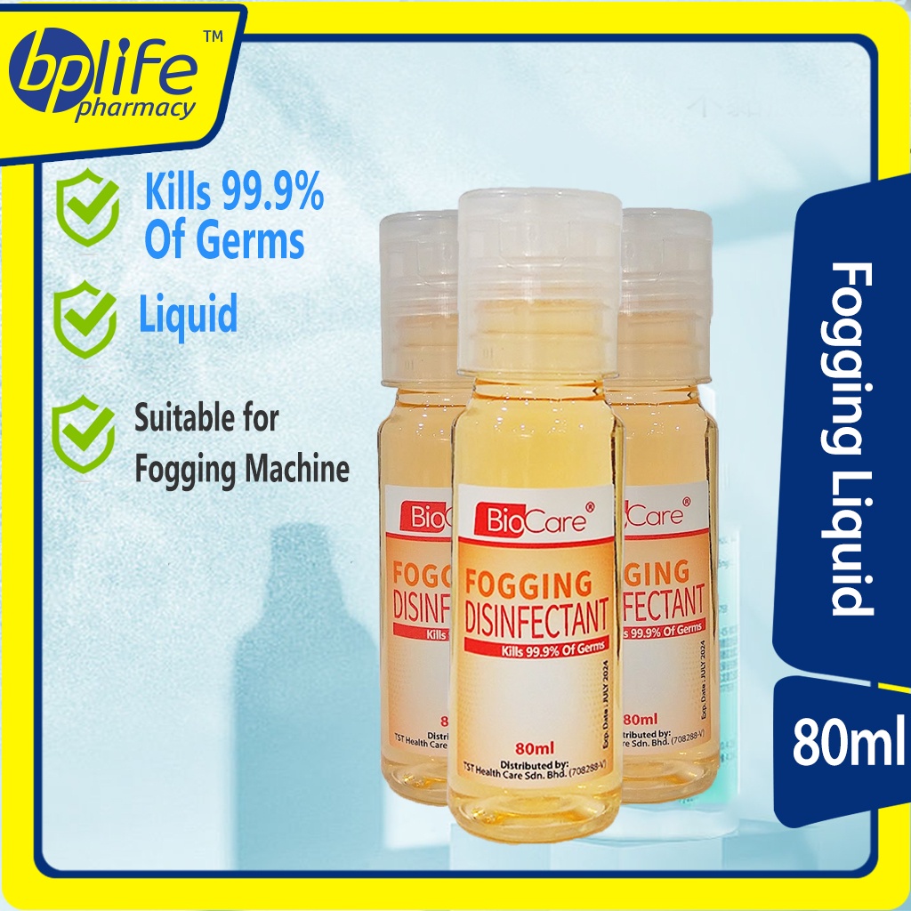 Biocare Fogging Disinfectant 80ml Fogging Liquid only Kills 99.9% Germs ...