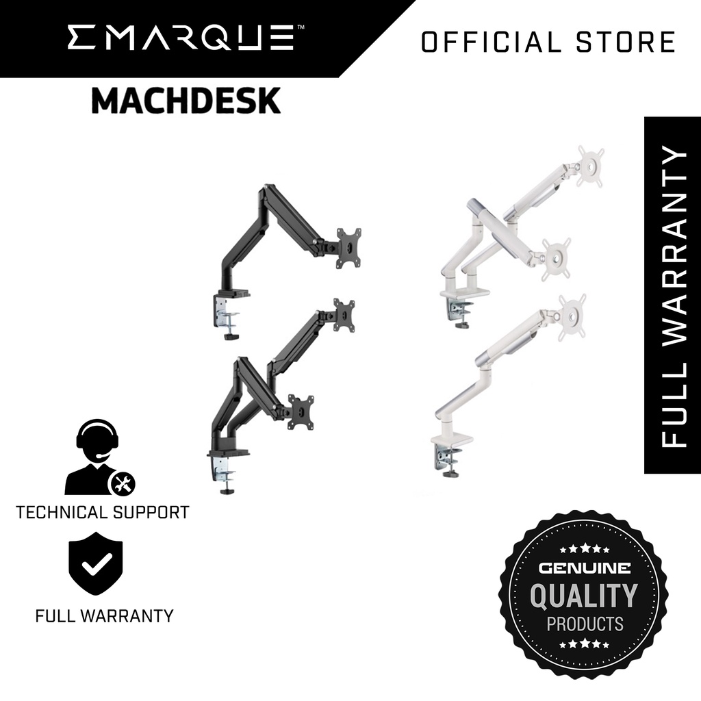 // MachDesk MD34 / MD39 / MD49 — Single & Dual Desktop Monitor Arm ...