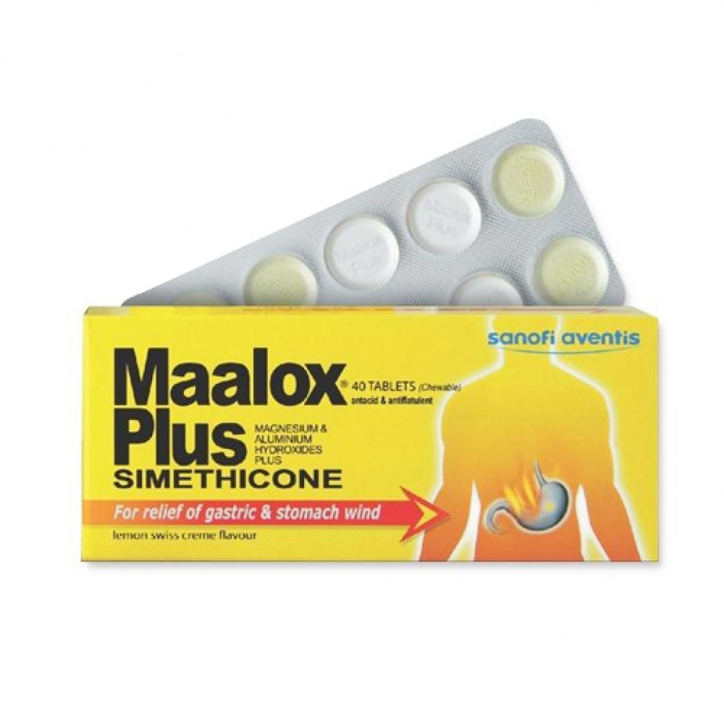 Maalox Plus Tablet ( Antacid , Gastric , Indigestion , Wind ) | Shopee ...
