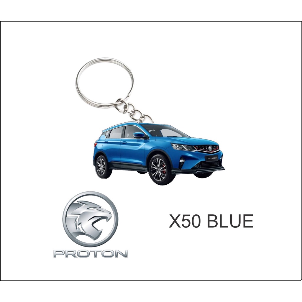 proton x50 blue keychain 2d x50 biru | Shopee Malaysia