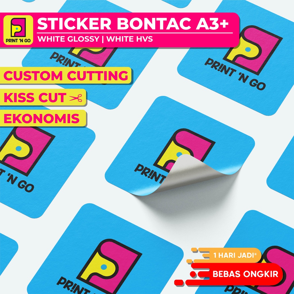 Print Bontac / Chromo / Kromo A3+ Kiss Cut White Label Stickers ...