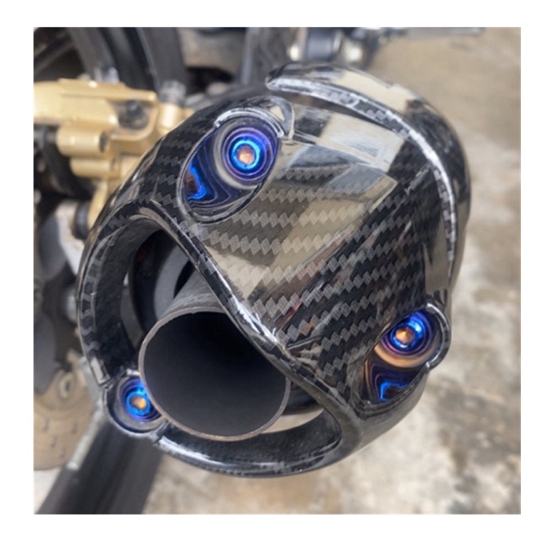 Screw Skru Exhaust Exzos Muffler Cover End Cap YAMAHA Y125Z LC135 Y16ZR ...