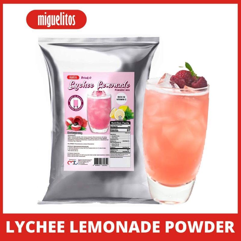LYCHEE LEMONADE JUICE DRINK MIX (250 GRAMS & 500 GRAMS) | Shopee Malaysia