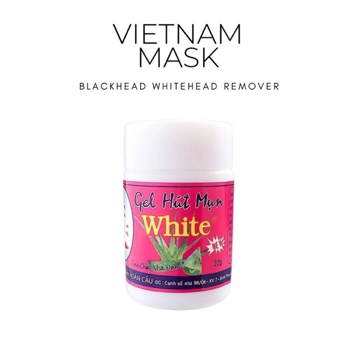 Whitehead Black Head Nose Mask Paste Free Paper Thai Vietnam Aloe Vera ...