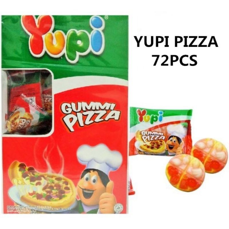 Yupi Mini Burger/Gummy Pizza/Frankfurter 72pcs x 7.5g Yupi Big Burger ...
