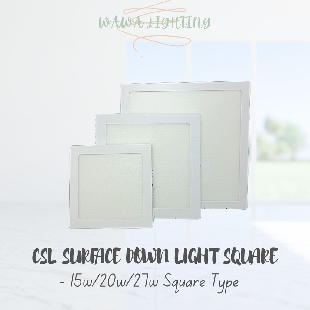 CSL 15w/20w/27w SURFACE LED DOWN LIGHT / LAMPU CEILING / CEILING LIGHTS ...
