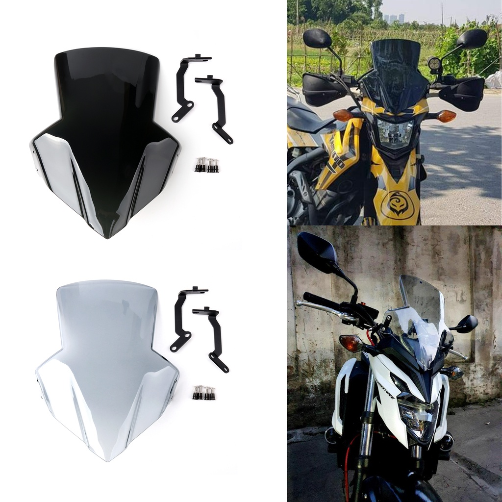Areyourshop Motorcycle Windshield for honda CB650F 2014 2015 2016 2017 ...