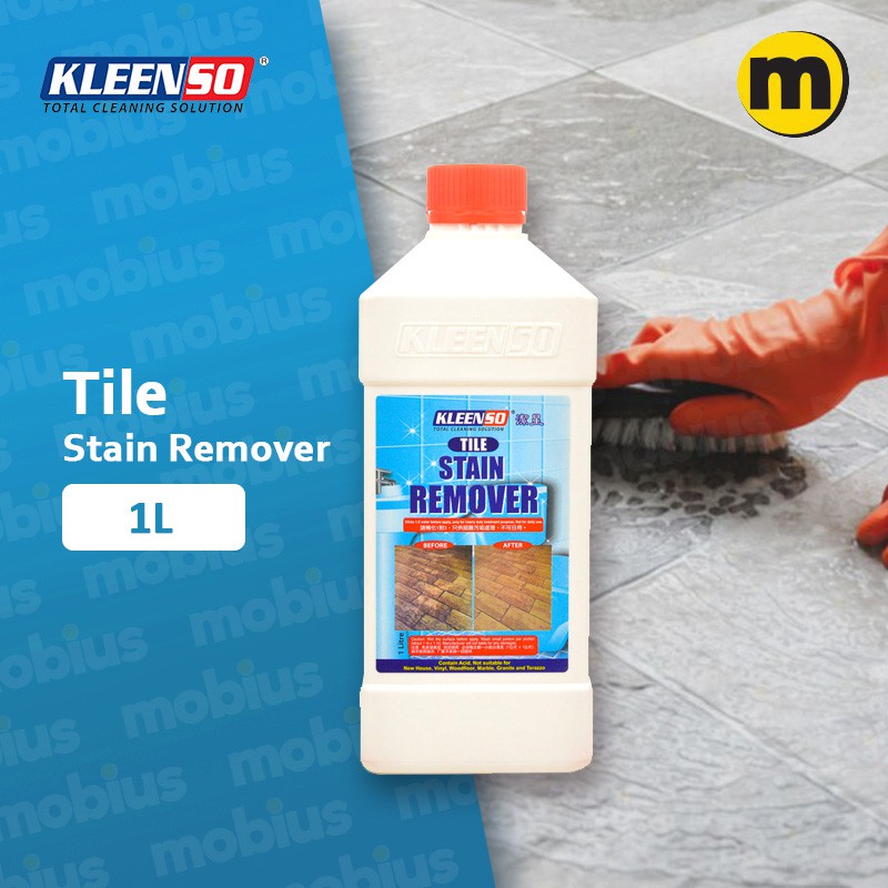 KLEENSO Tile Stain Remover with Natural Anti-Bacterial Agent 1L ...