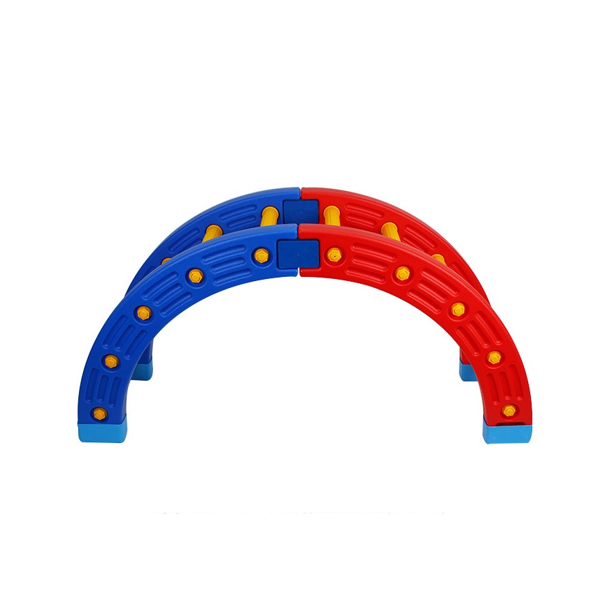Kids Children Semi Circle Round Balance Bridge Stepping Montessori ...