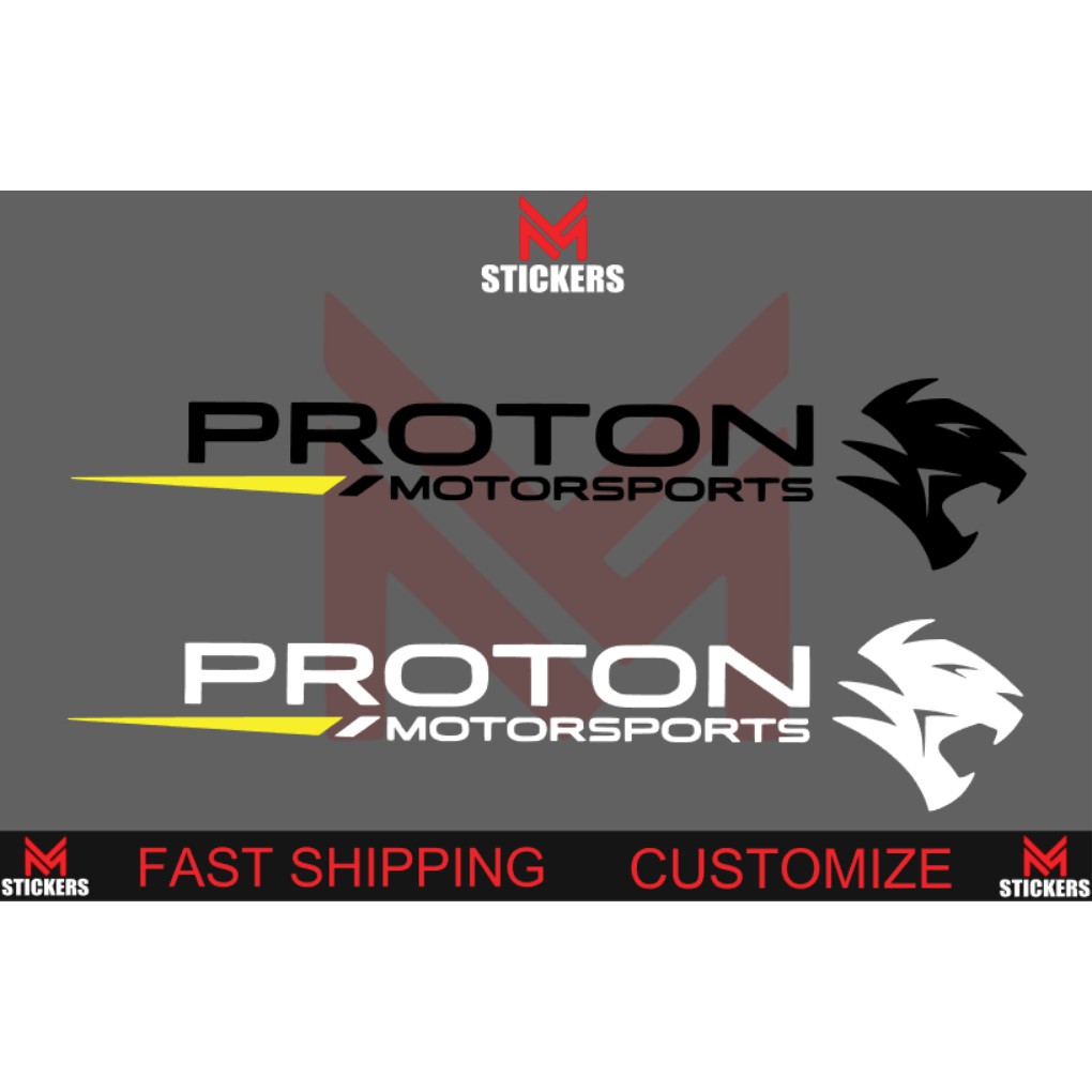 PROTON MOTORSPORT CAR STICKER | Shopee Malaysia