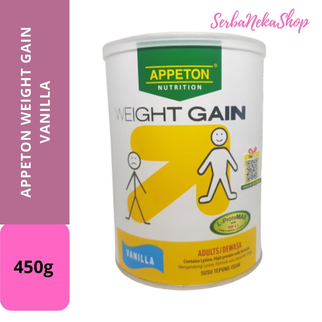 APPETON WEIGHT GAIN VANILLA 450G | Shopee Malaysia