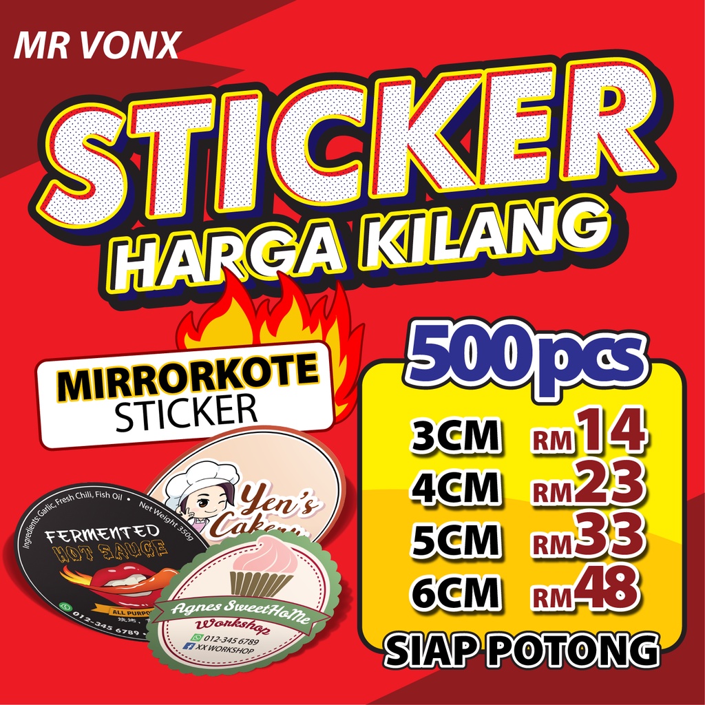 ️500pcs ️STICKER PRODUK MURAH | HARGA KILANG | READY STOCK | STICKER ...