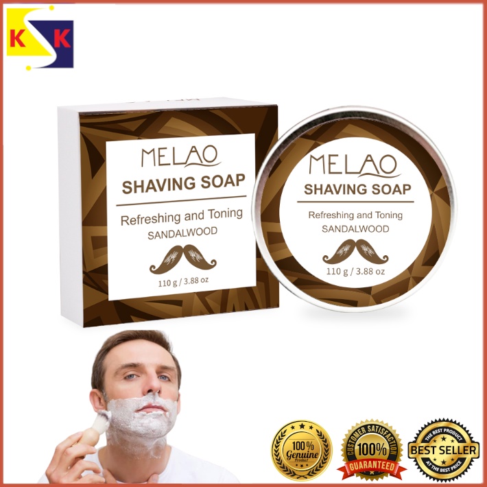 MELAO Sandalwood Shaving Soap 110g | Shopee Malaysia
