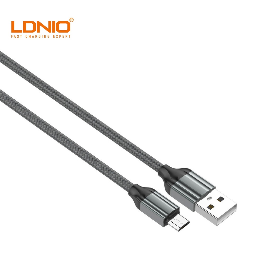 LDNIO LS431 1M / LS432 2M 2.4A Fast Charge Data Cable [Compatible with iPh, Micro USB, Type-C ...