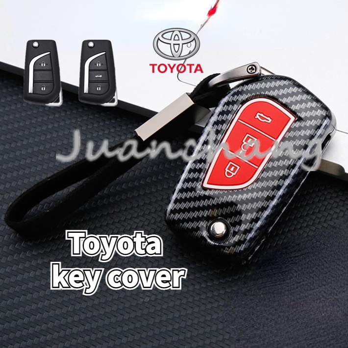 Toyota Hilux Revo Innova key cover Rav4 Fortuner Carbon Fibre ABS ...